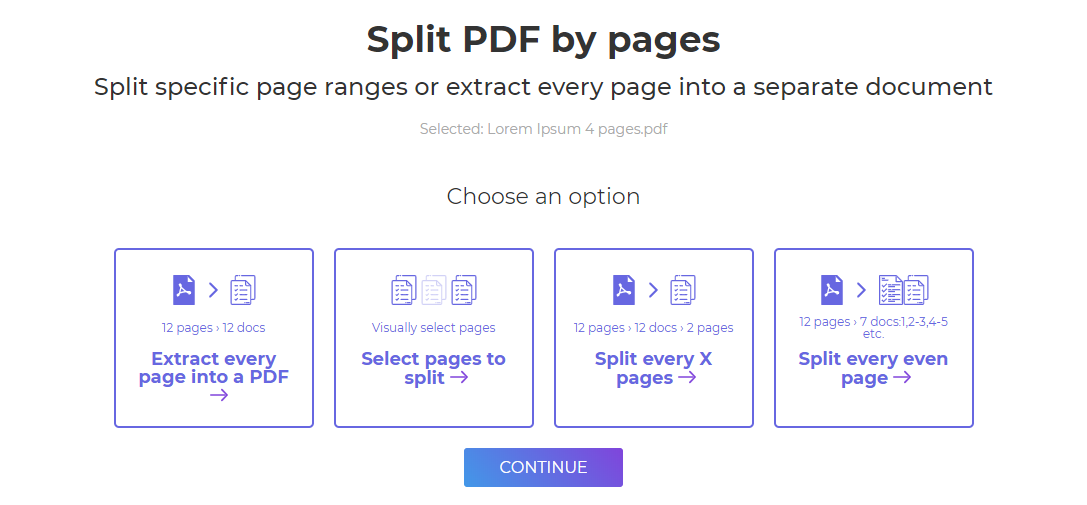 Split PDF By Pages For FREE Using Deftpdf